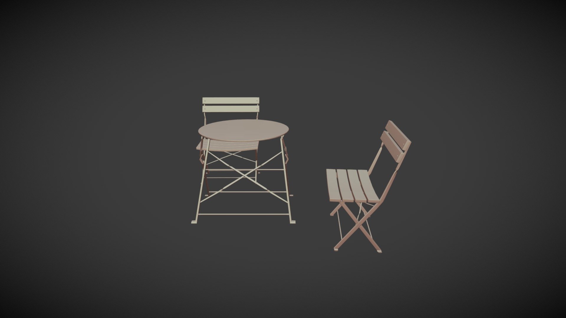Chair And Table - Download Free 3D model by Panda (@Panda_..) [a9c61f2 ...