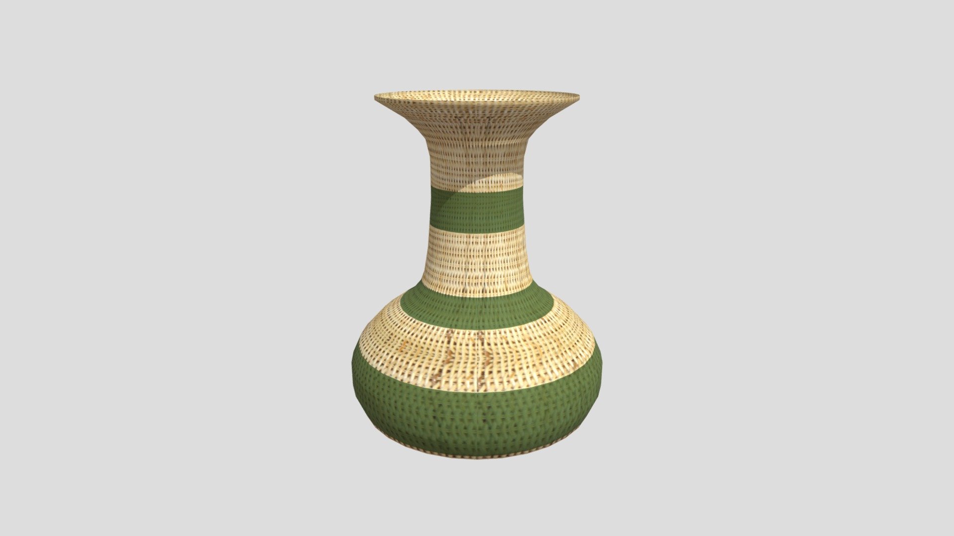 Lanseni Rattan Flower Vase - Download Free 3D model by eeelabvisual ...