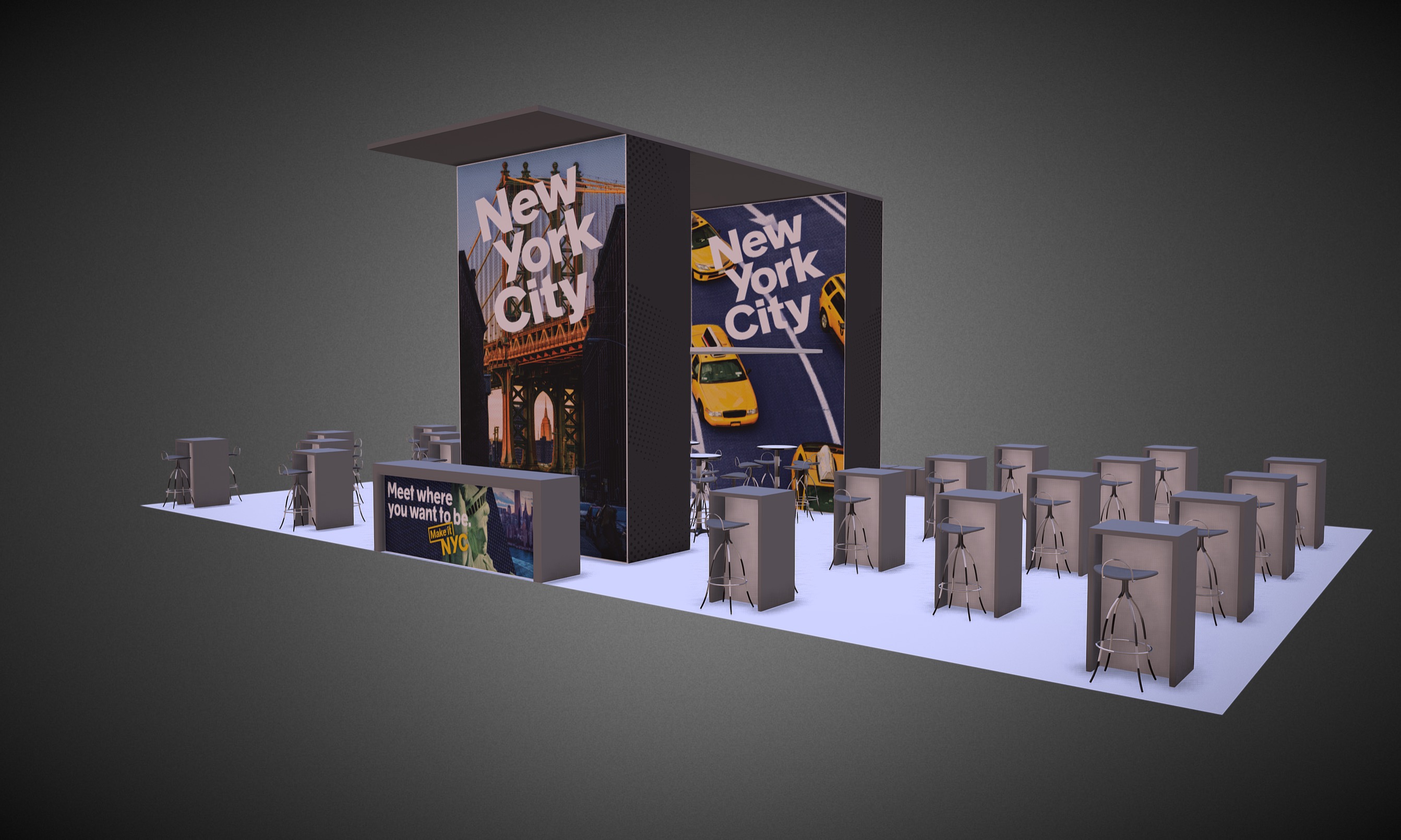 IMEX LV NYC - 3D model by HatchExhibits [a9c9851] - Sketchfab