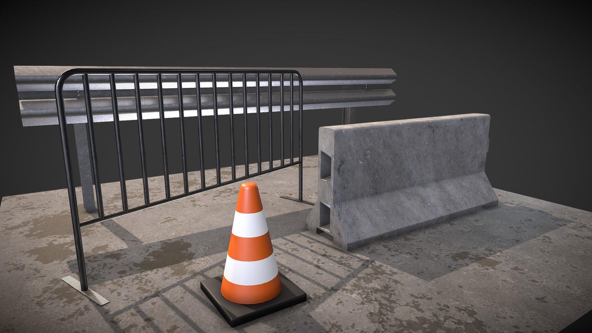 Barriers Collection - Download Free 3D model by Vivify Productions ...