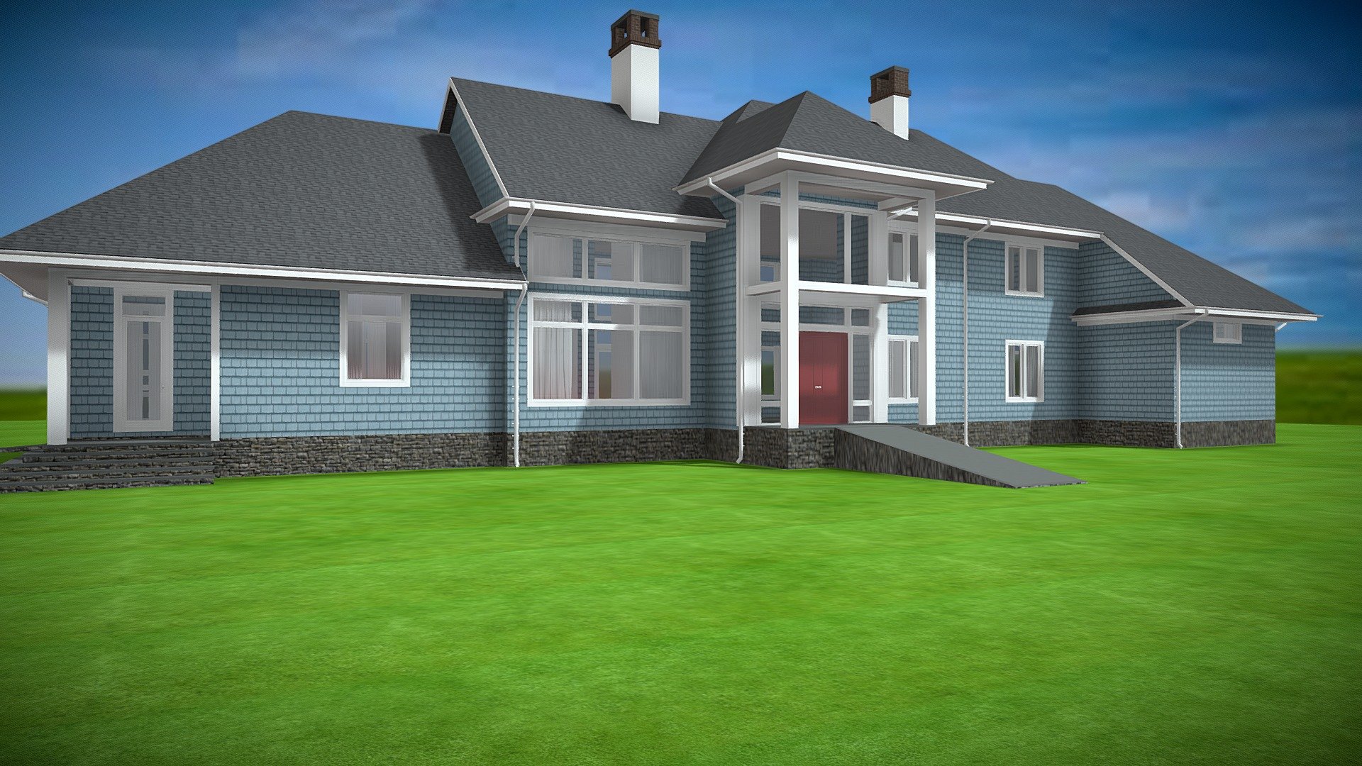 Miller - 360 spin model of 3D house - 3D model by Render3DQuick ...