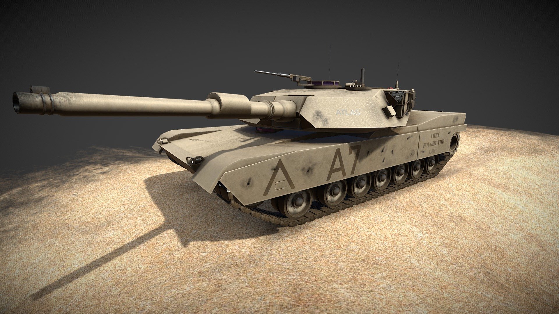 M1A2 - 3D model by matthewatlas [a9cce70] - Sketchfab