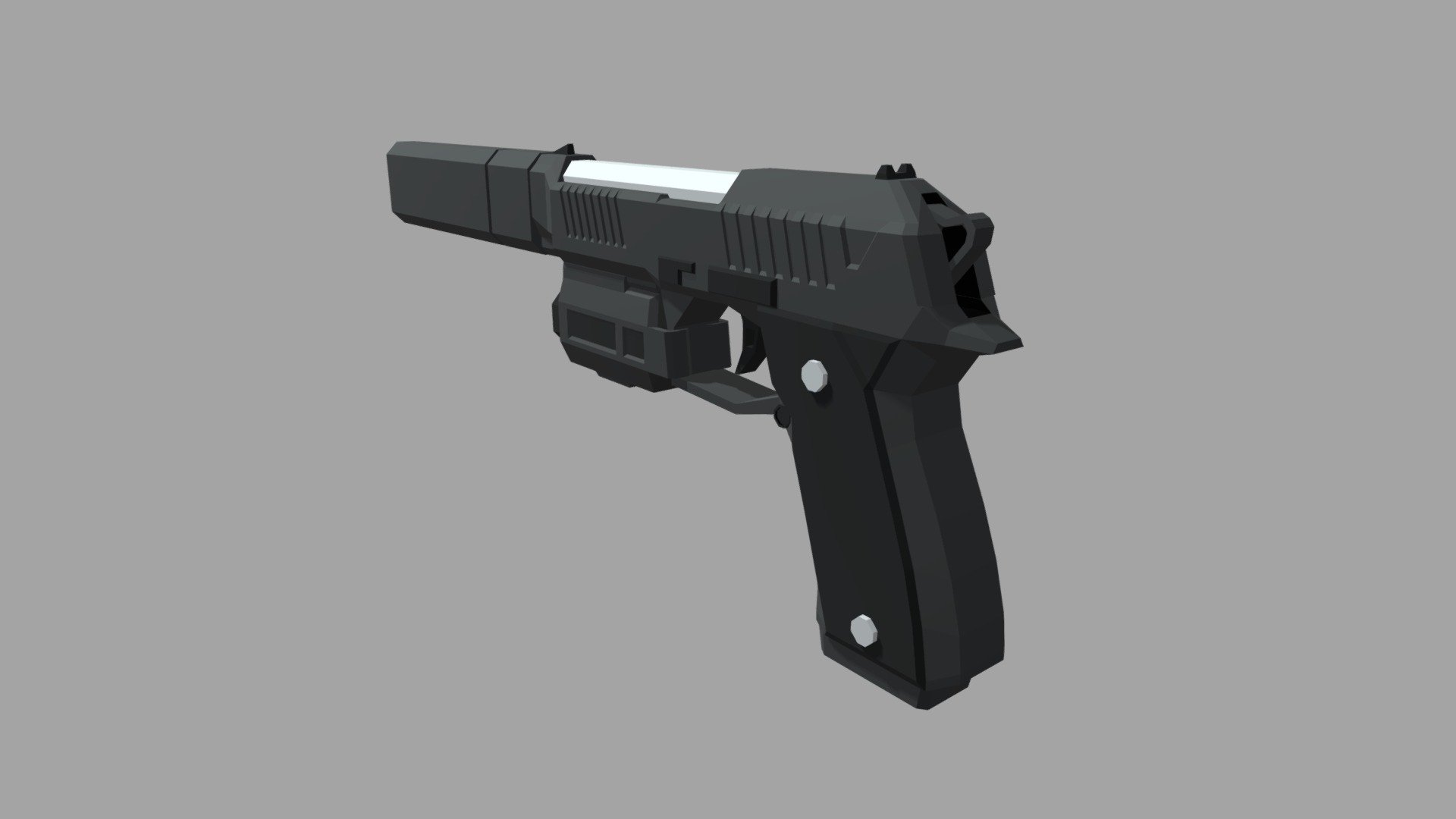 Lowpoly Berreta - 3D model by BORISFED [a9cd377] - Sketchfab
