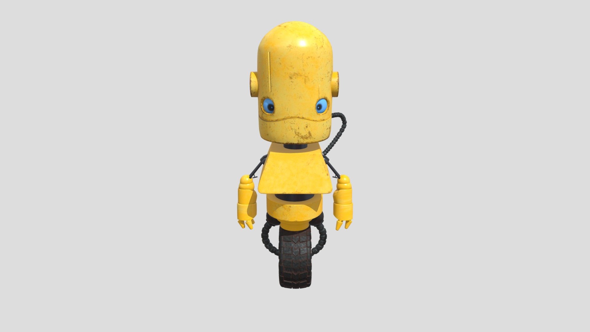yellow robot - 3D model by saikiransagaram12 [a9d4086] - Sketchfab