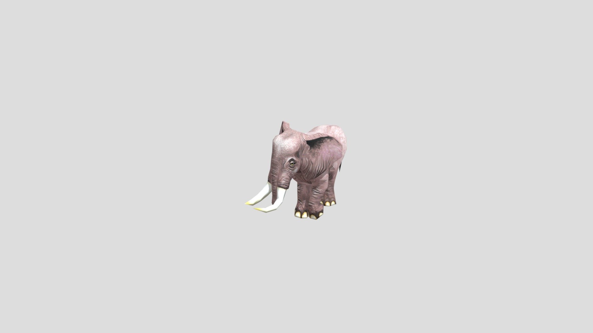 African Elephant Male (Zoo Tycoon 2) - Download Free 3D model by ...