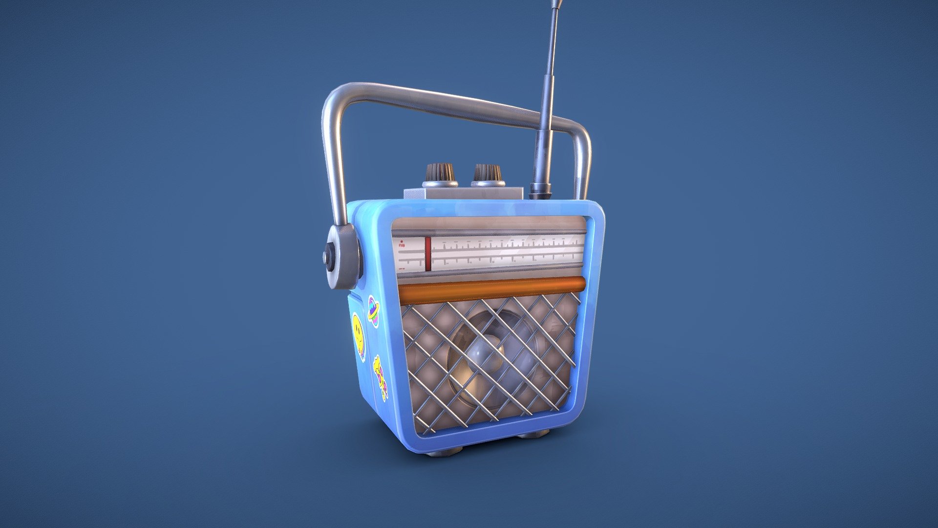 Stylized Radio - Low Poly Game Asset - Buy Royalty Free 3D model by ...