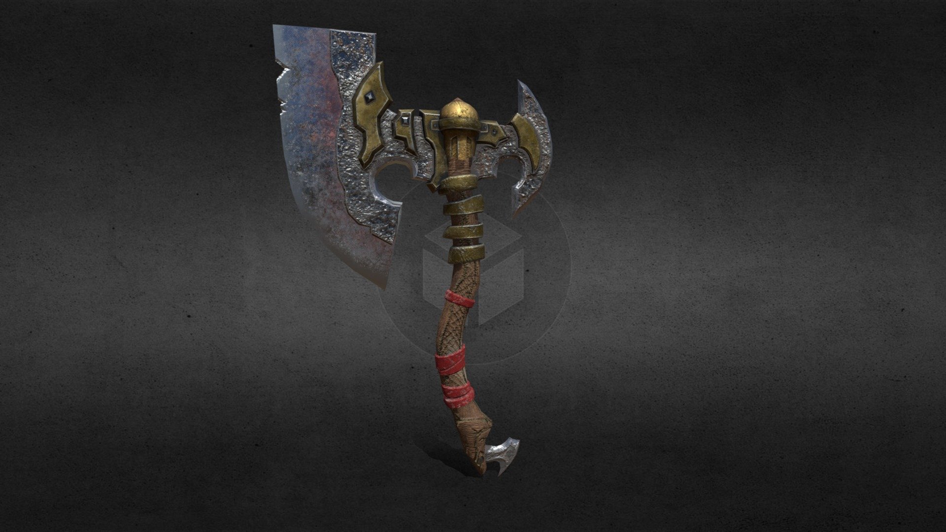 Stylized axe, concept, for game - 3D model by aleksey.matveenko ...