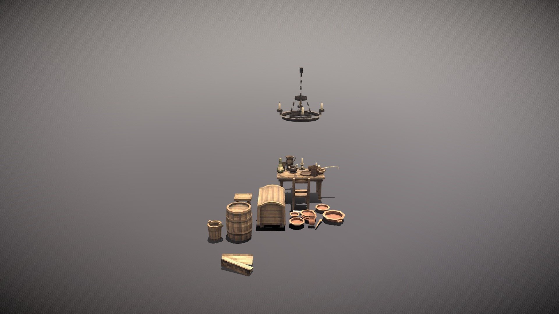 Medieval props - 3D model by Dechoppy [a9d73e6] - Sketchfab