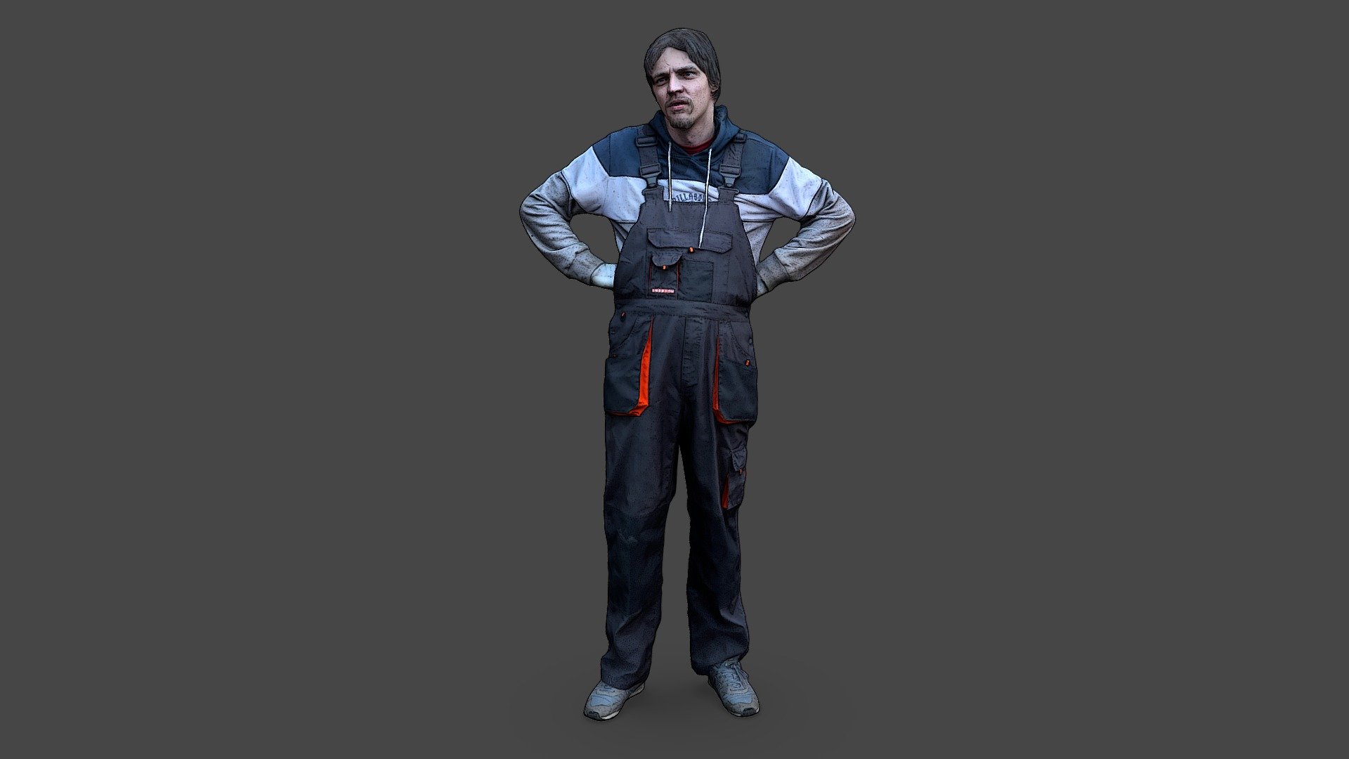 Car Mechanic Hands on His Hips - 3D model by kanistra [a9d9a6d] - Sketchfab