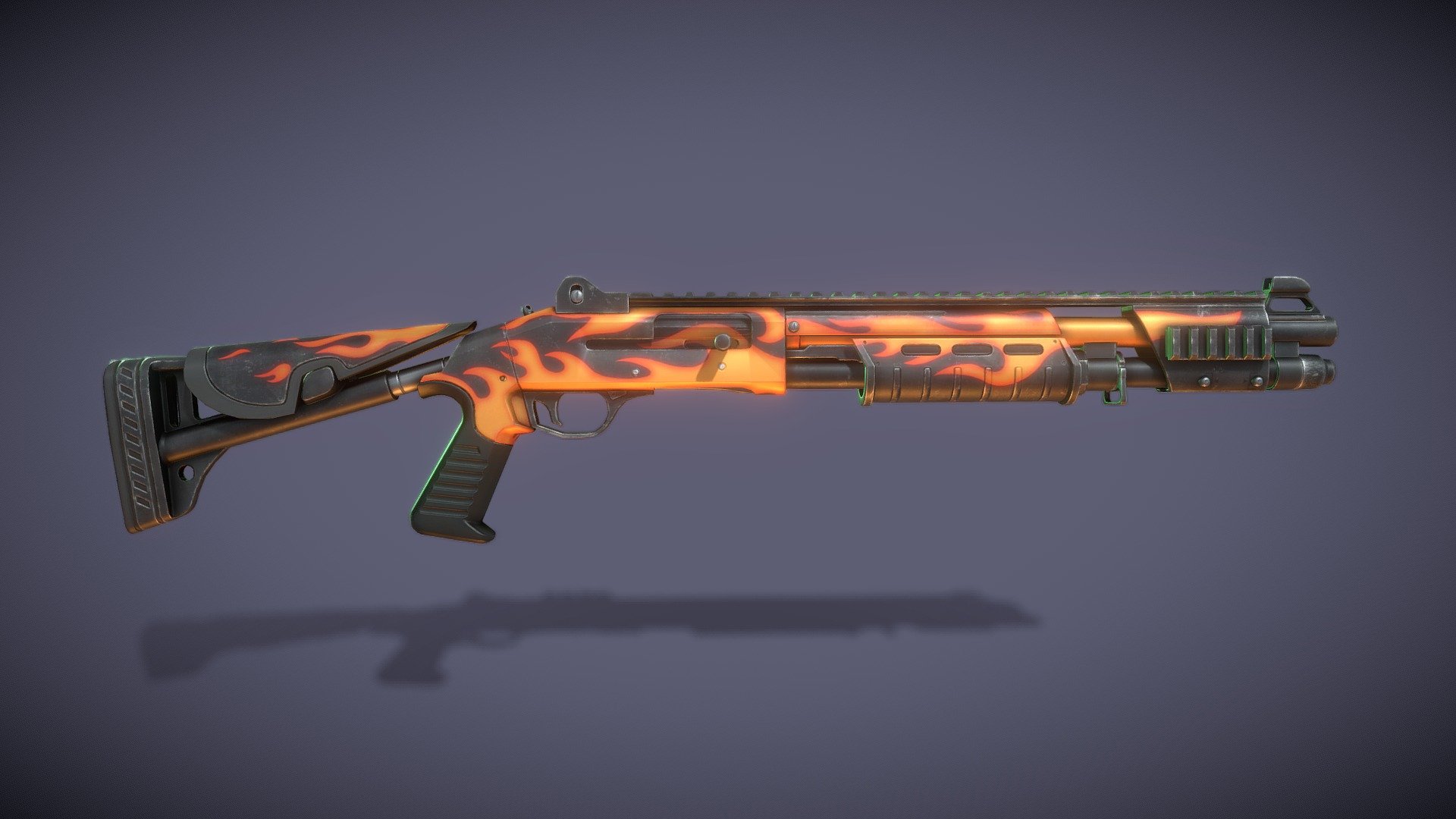Shotgun Fire - Buy Royalty Free 3D model by Hitoshi Matsui (@hitoshi ...