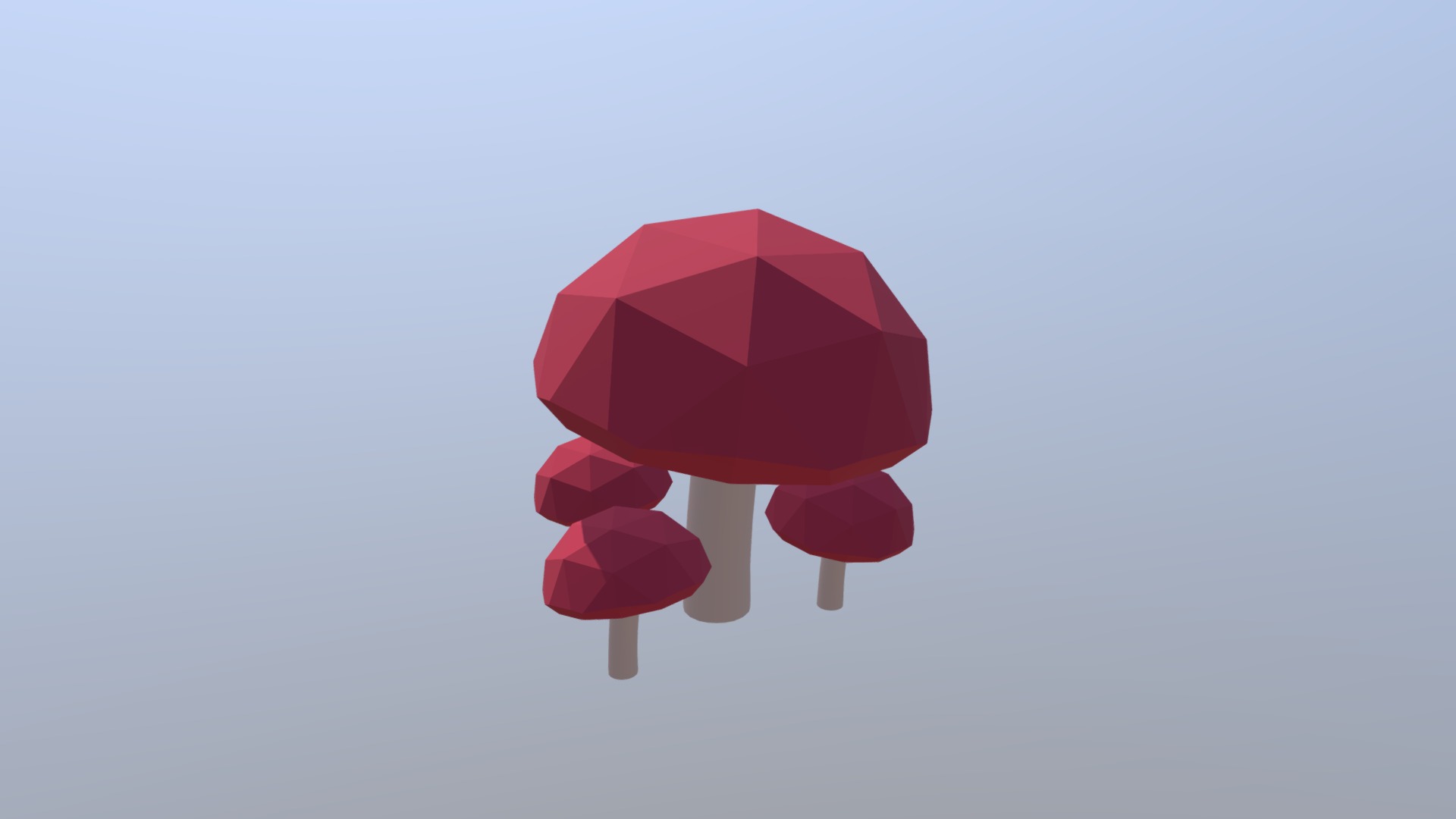 Low Poly Mushroom Textured - 3D model by AidanVerveckken [a9db81e ...