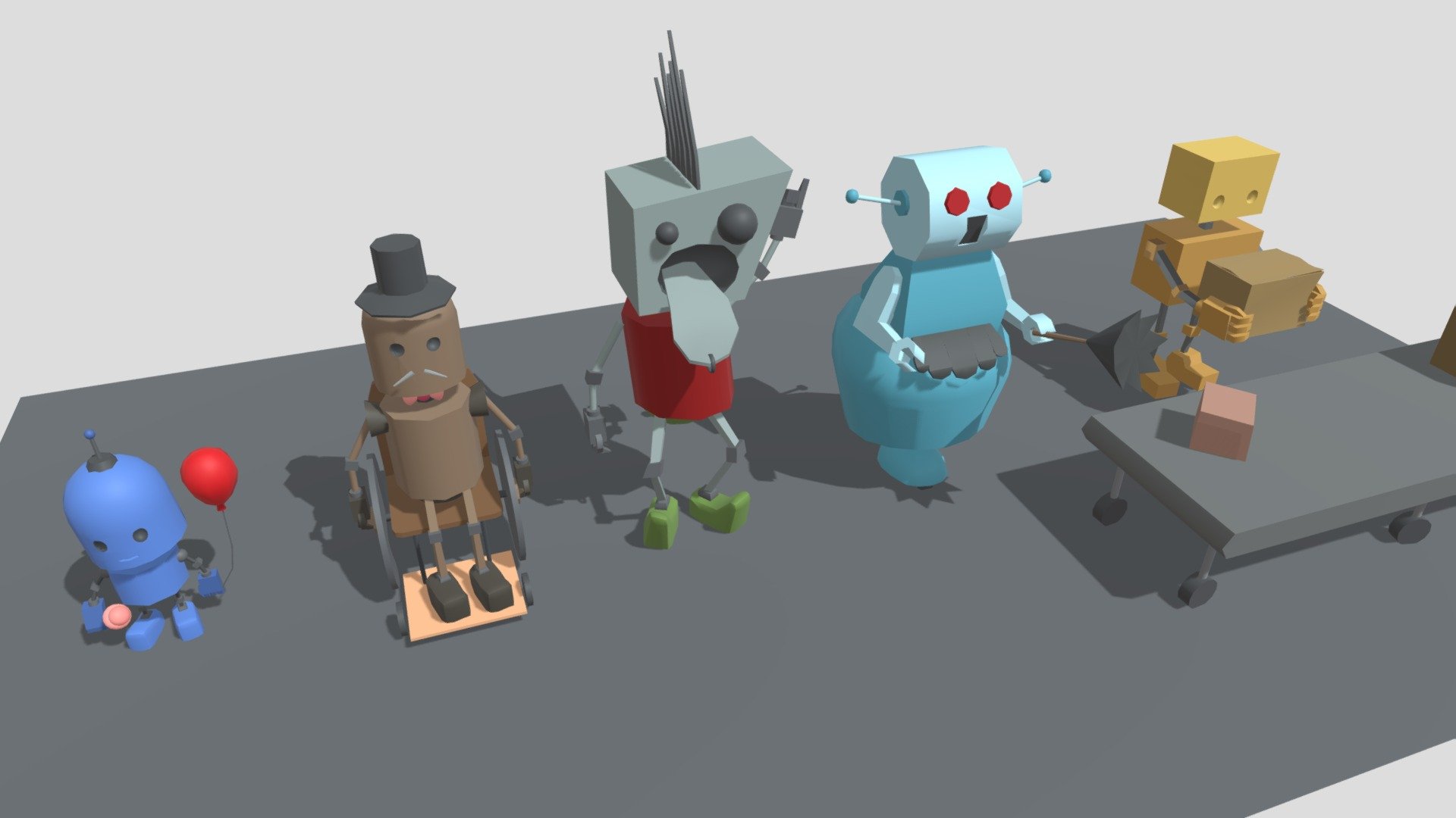 5 types of one object - Download Free 3D model by evgeniya.ogareva ...