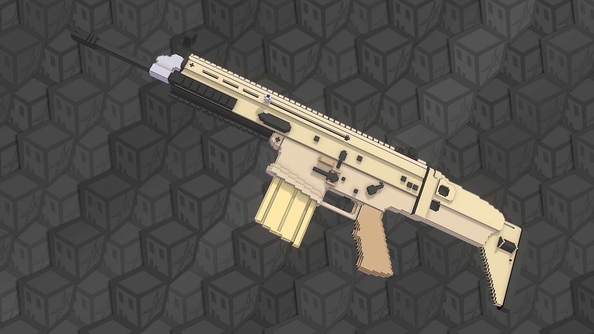 scar_h - 128 bits - 3D model by zachrywilsn | nullblox (@zachrywilsn ...