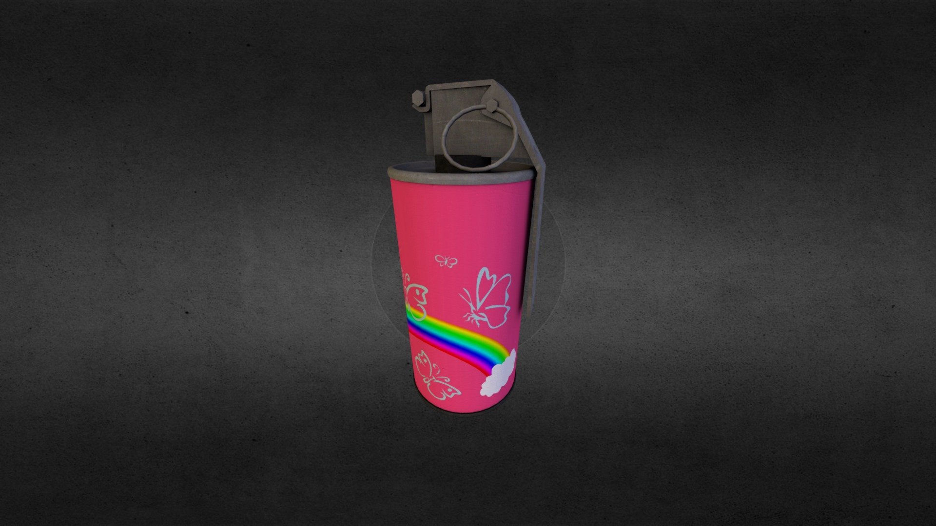 Pink Grenade L 0 - 3D model by betasector [a9dca3f] - Sketchfab