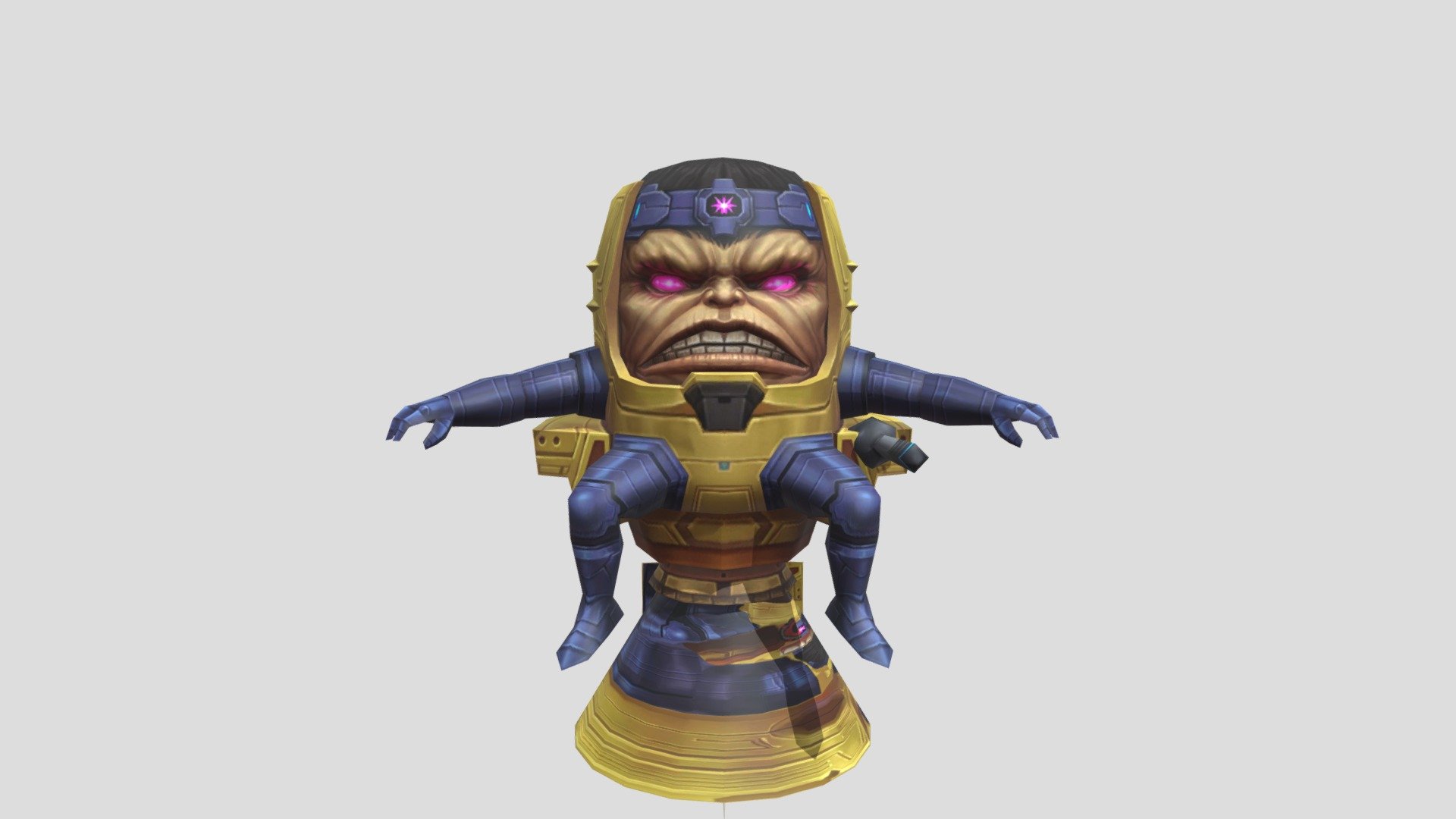 Modok (Textured) (Rigged) - Download Free 3D model by 3D MODELS (@3dworldz) [a9dcf0e] - Sketchfab