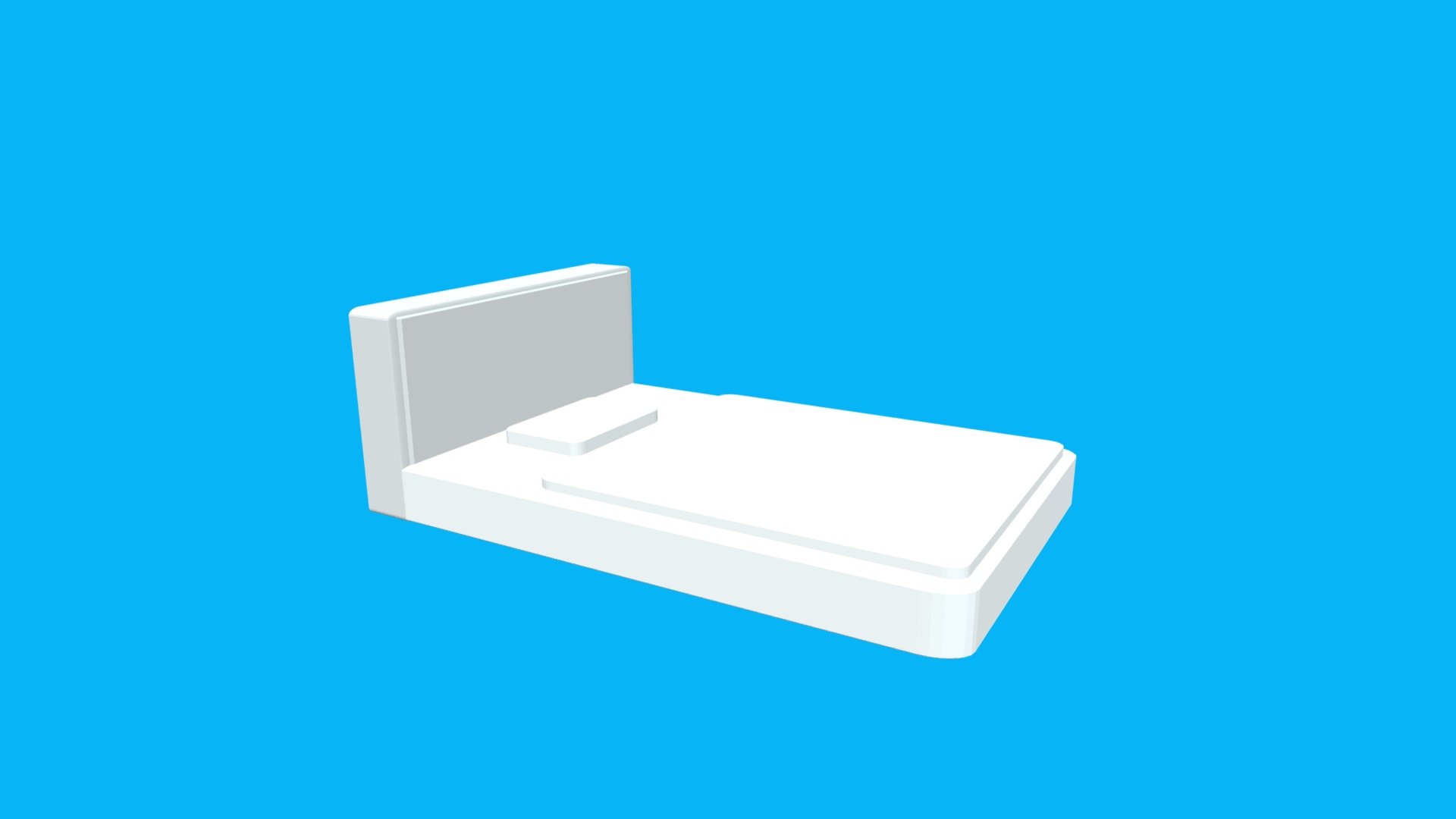 LowPoly Bed - Download Free 3D model by Kun3D [a9dd9e7] - Sketchfab