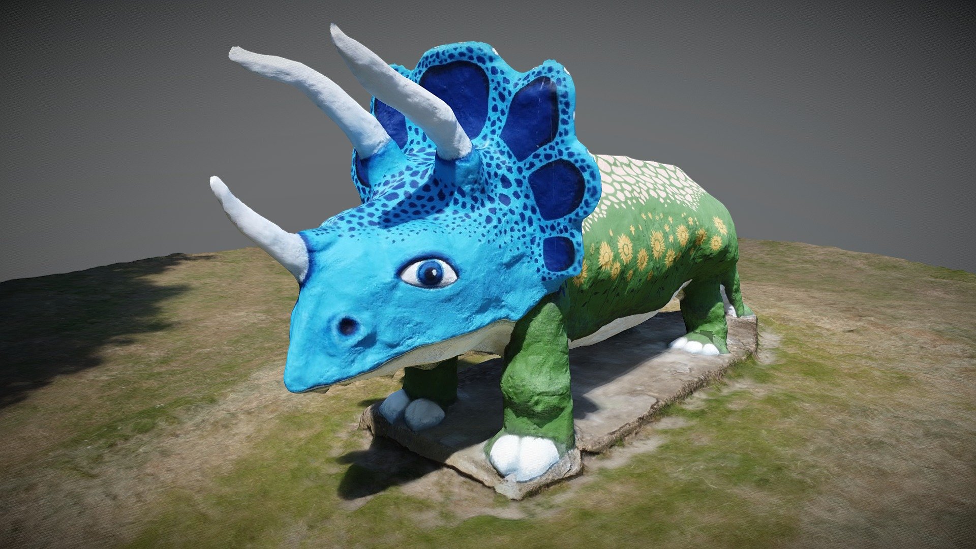 Peartree Bridge Triceratops - 3D model by The Parks Trust ...