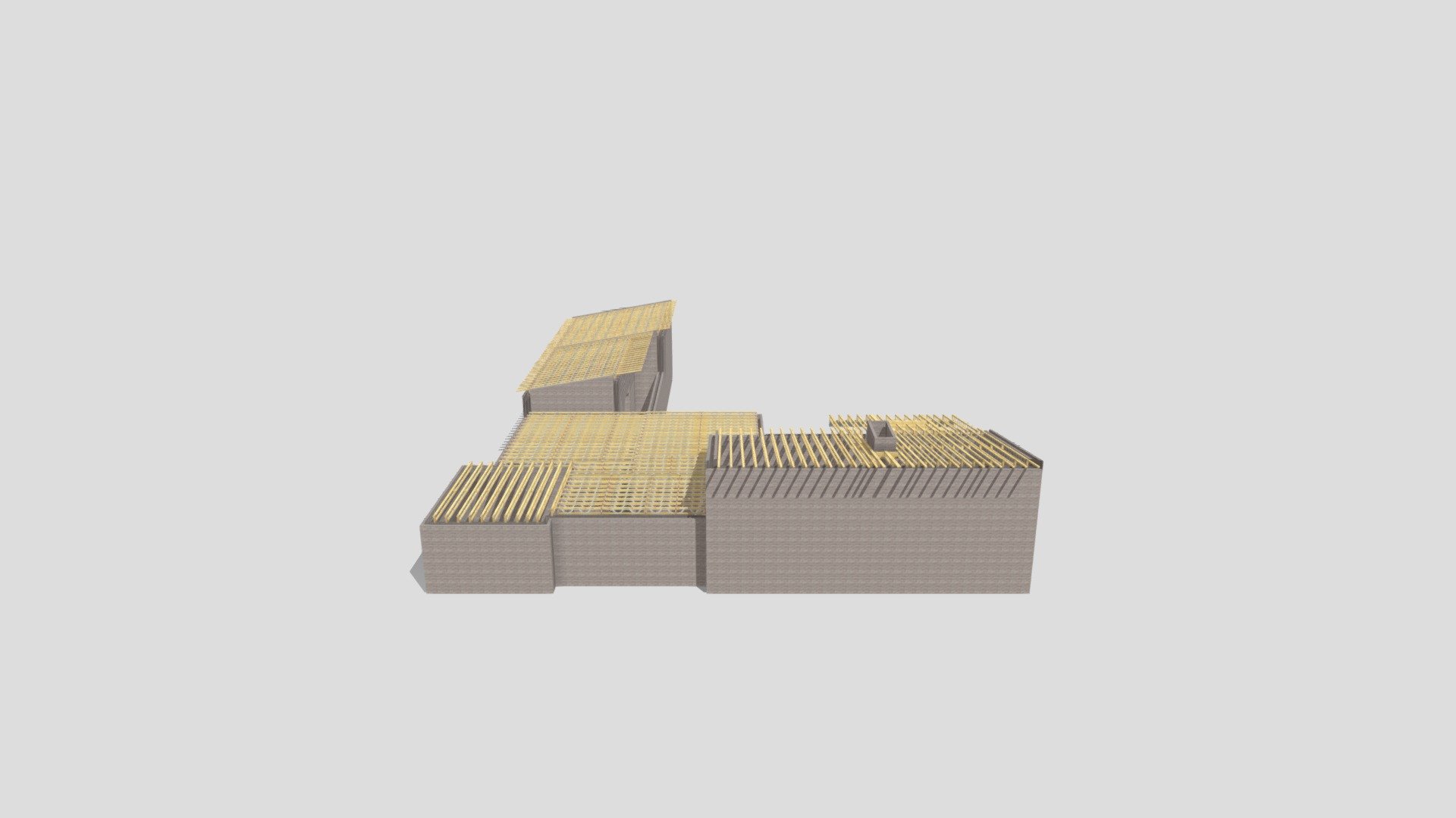 Goulding Roof_ Rafters - Download Free 3D model by Dermf [a9e3b16 ...