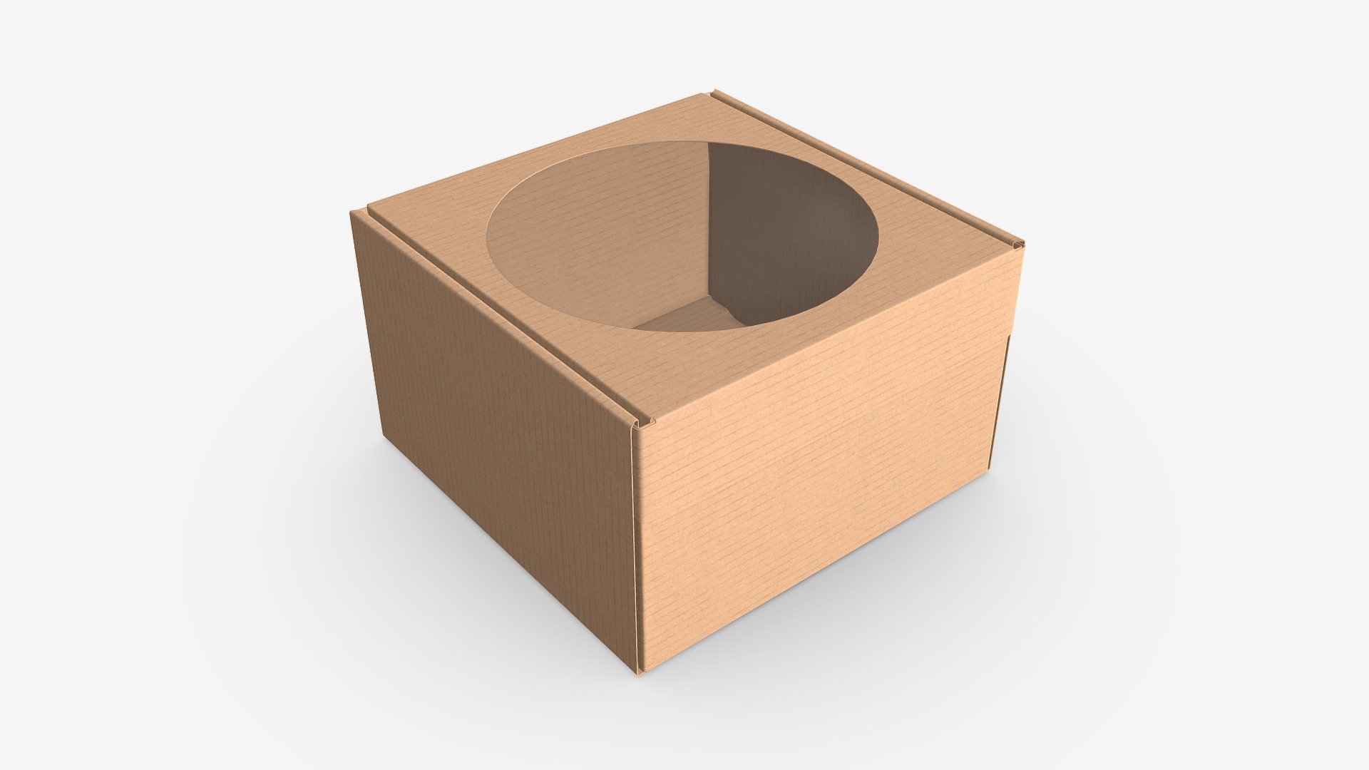 Corrugated Cardboard Box with Window 03 - Buy Royalty Free 3D model by ...