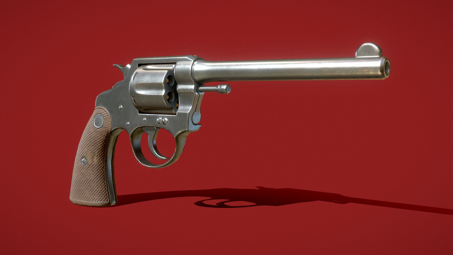 Revolver .38 - Download Free 3D model by marcosgon [a9ed9ab] - Sketchfab