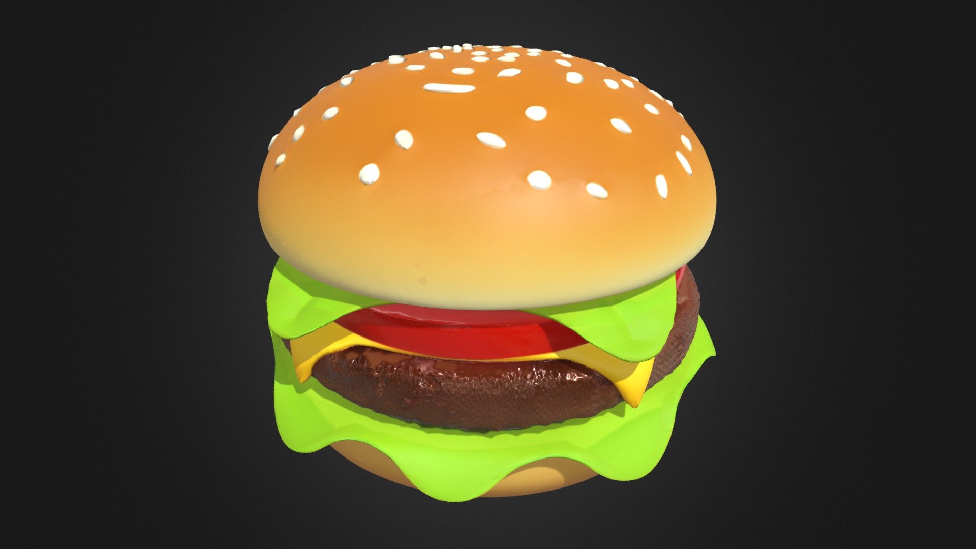 Cheeseburger - 3D model by Gustavo Bigelli (@gubigelli) [a9ed9f7 ...