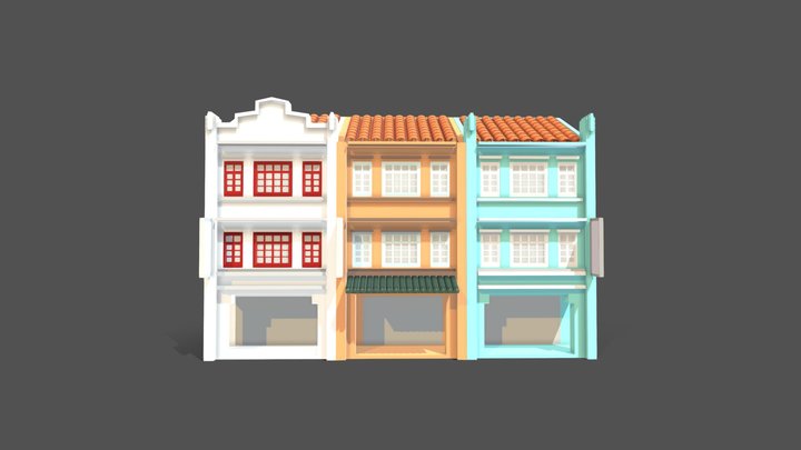 Shophouse 3D models - Sketchfab