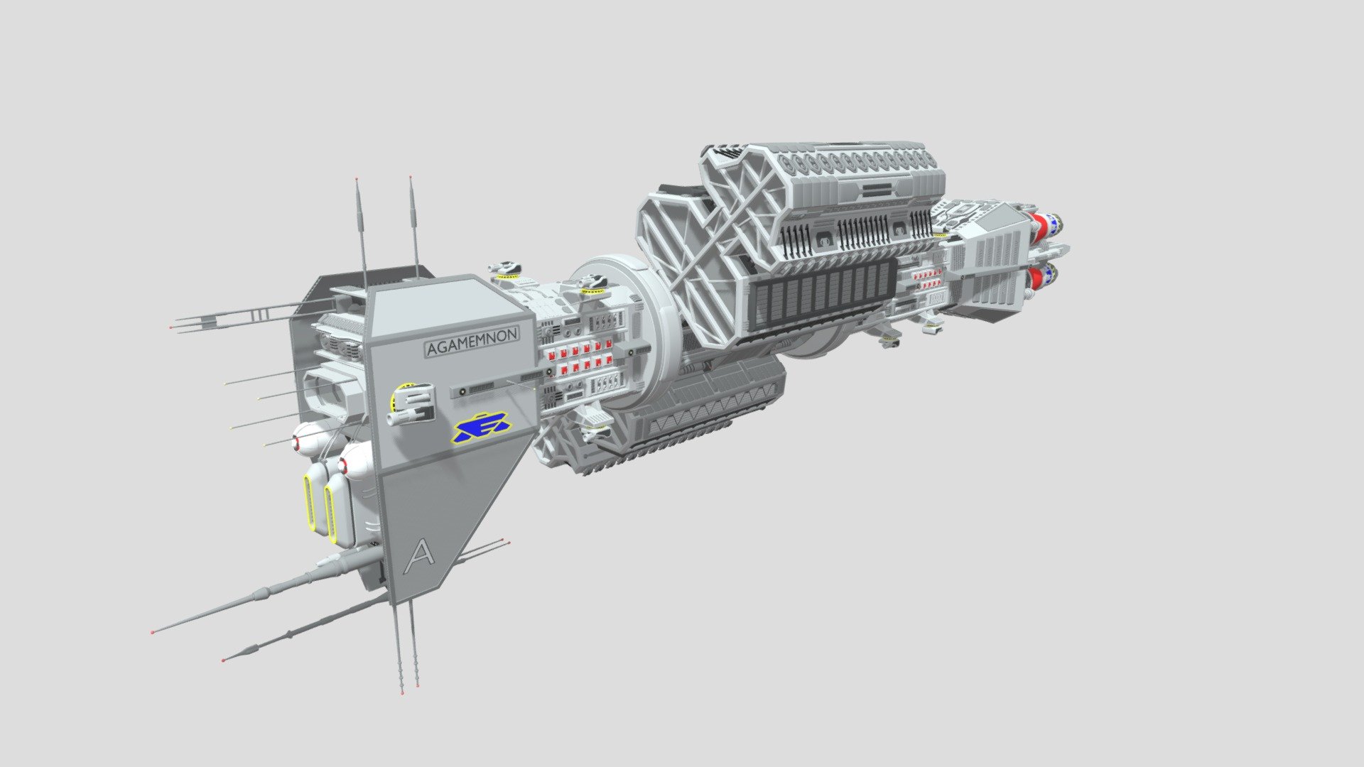 Omega Class Destroyer - Babylon 5 - 3D model by DFL81 [a9f0a43] - Sketchfab