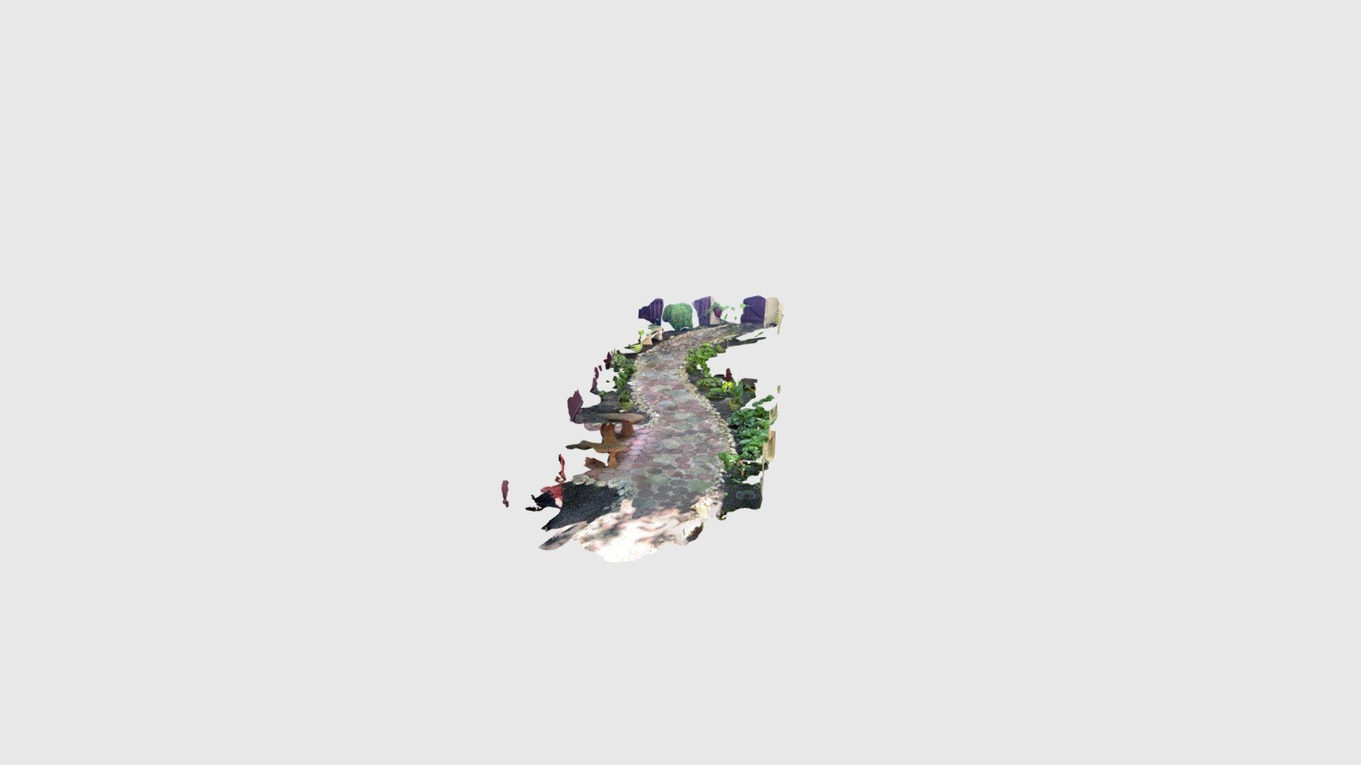 Garden, path - Download Free 3D model by tdtrumble [a9f1f66] - Sketchfab