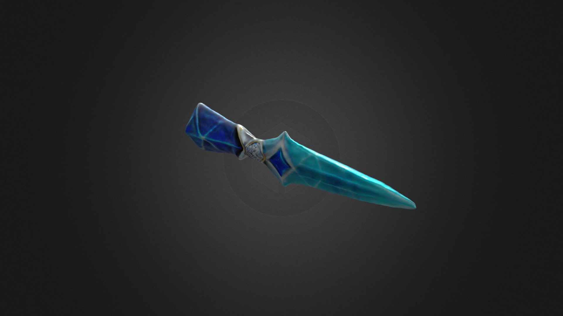 Stylized low poly Diamond Dagger - Buy Royalty Free 3D model by ...
