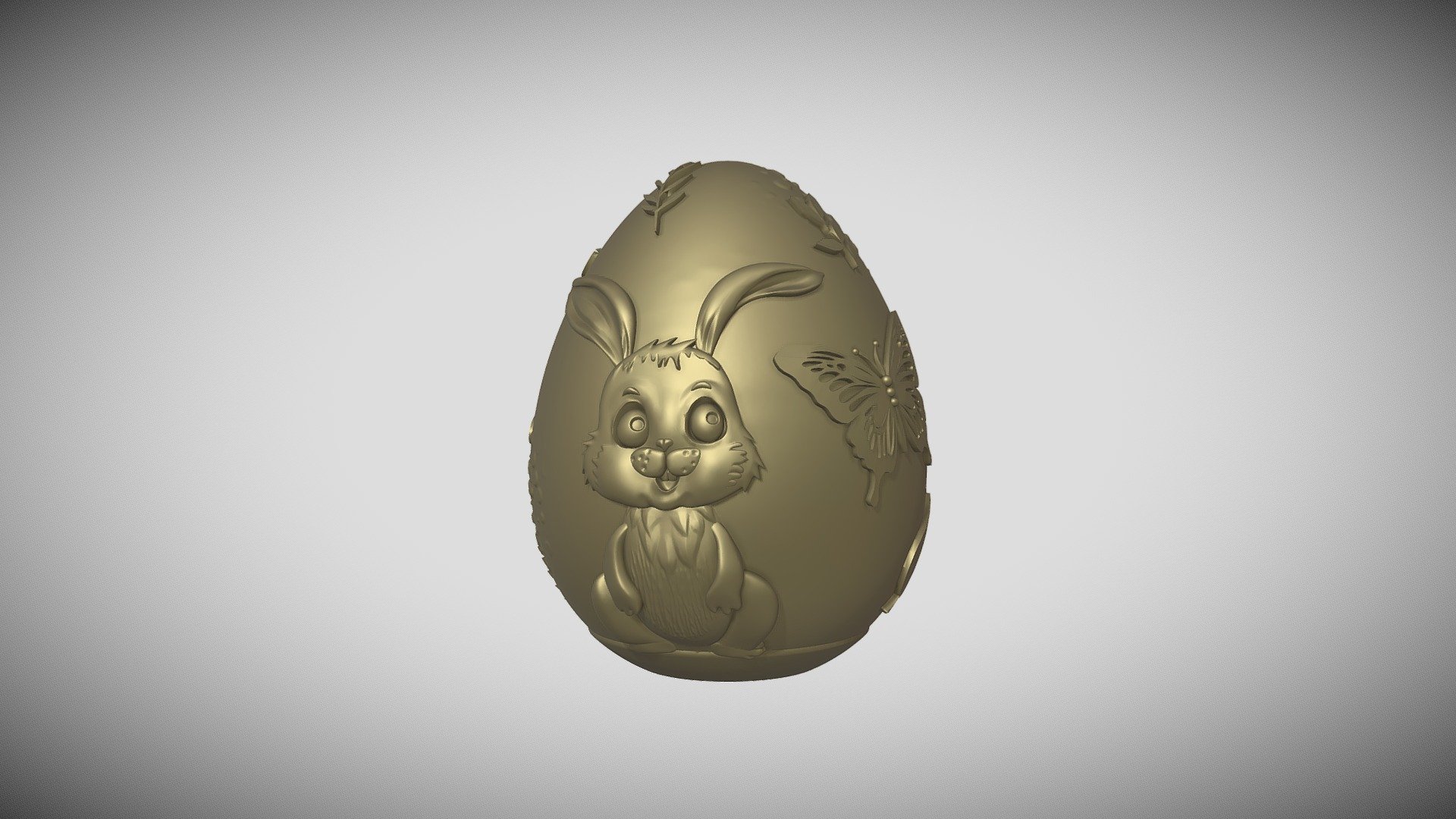 Easter egg with bunny - Buy Royalty Free 3D model by spartankaKst [a9f3ea0] - Sketchfab Store