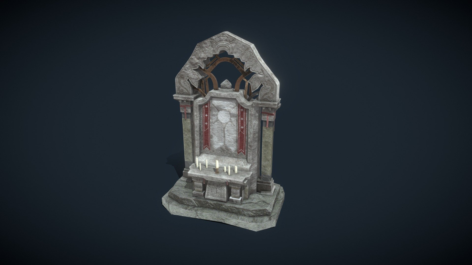 Ancient prayer altar - Download Free 3D model by Dokazvo [a9f65fa ...