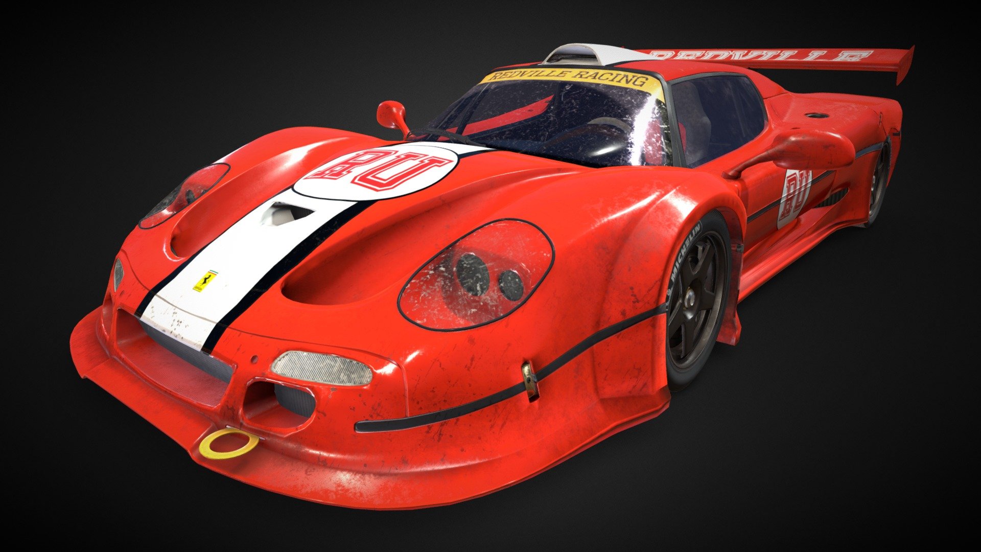 Kiki's Ferrari F50 GT - 3D model by adamju [a9f72d1] - Sketchfab