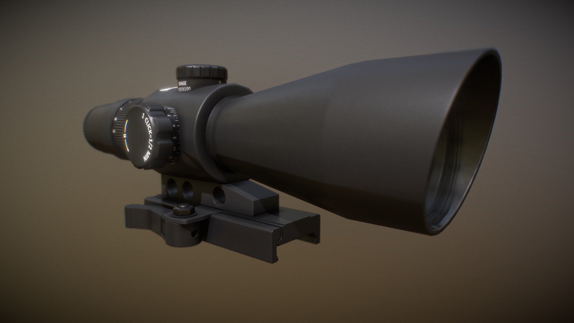 optical sight - 3D model by Pavel Cherkasov (@PavelCherkasov) [a9f7559 ...