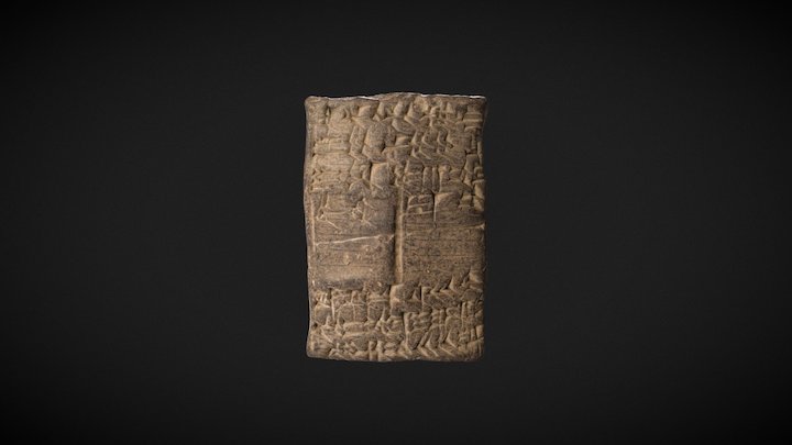 Tablet-cuneiform-inscription 3D models - Sketchfab