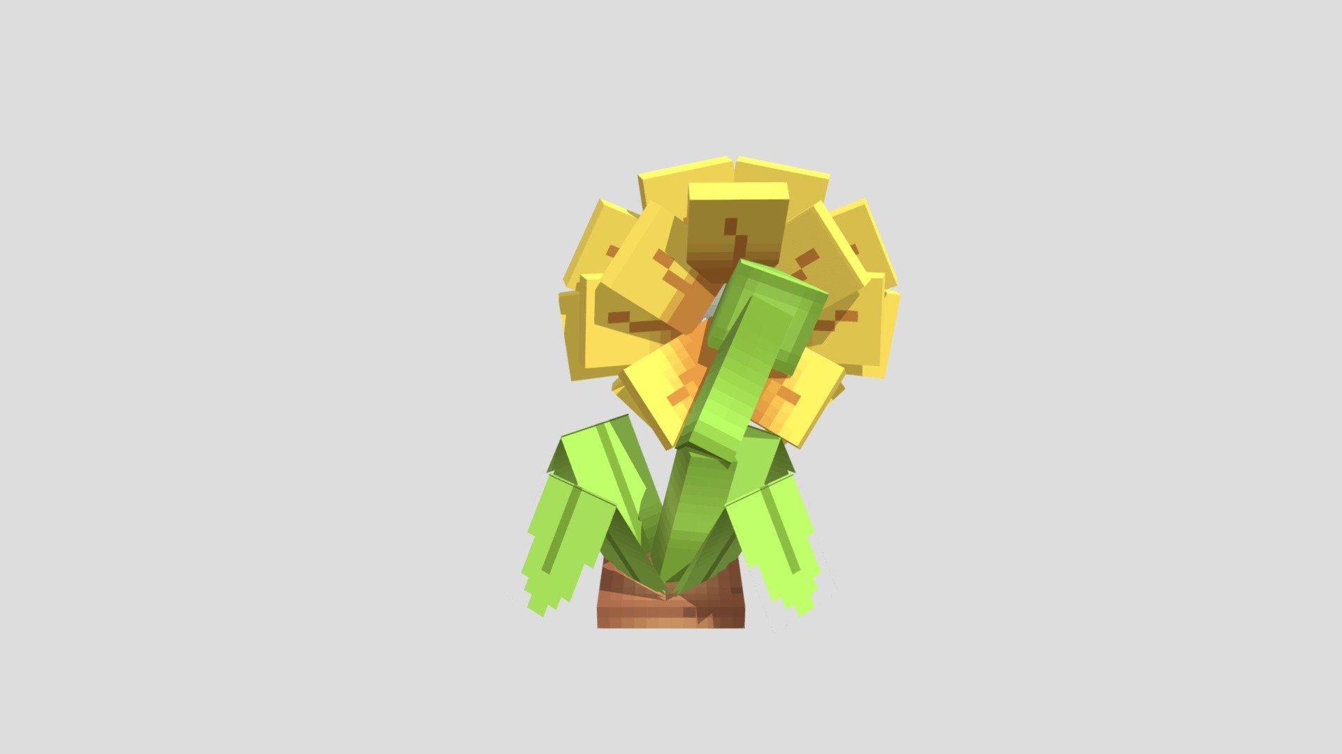 Pixel Flowey - Download Free 3D model by YellowGuy (@0.pos.dinosaurio ...