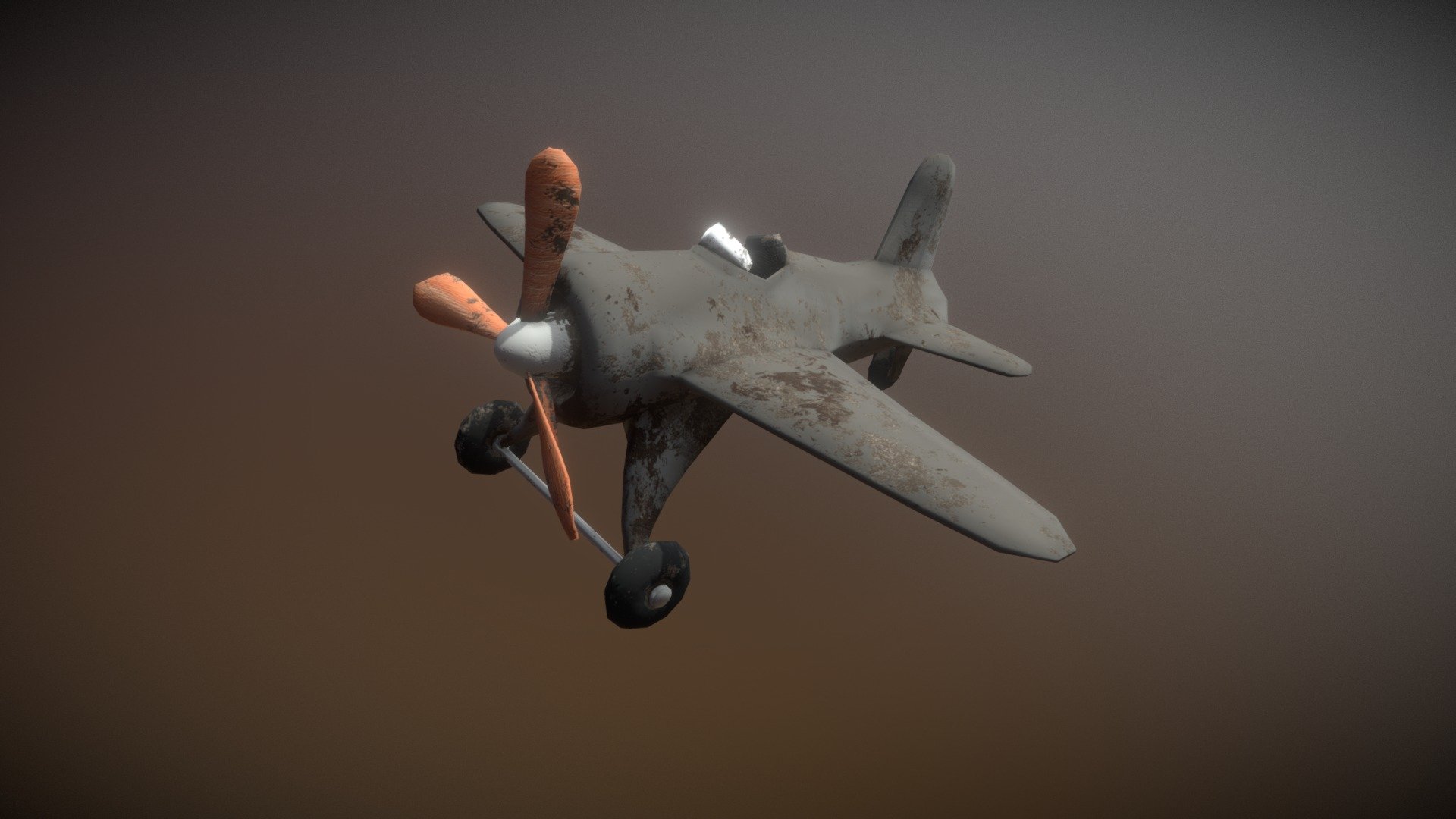 Game Ready Aeroplane Dirty Low Poly - Buy Royalty Free 3D model by ...