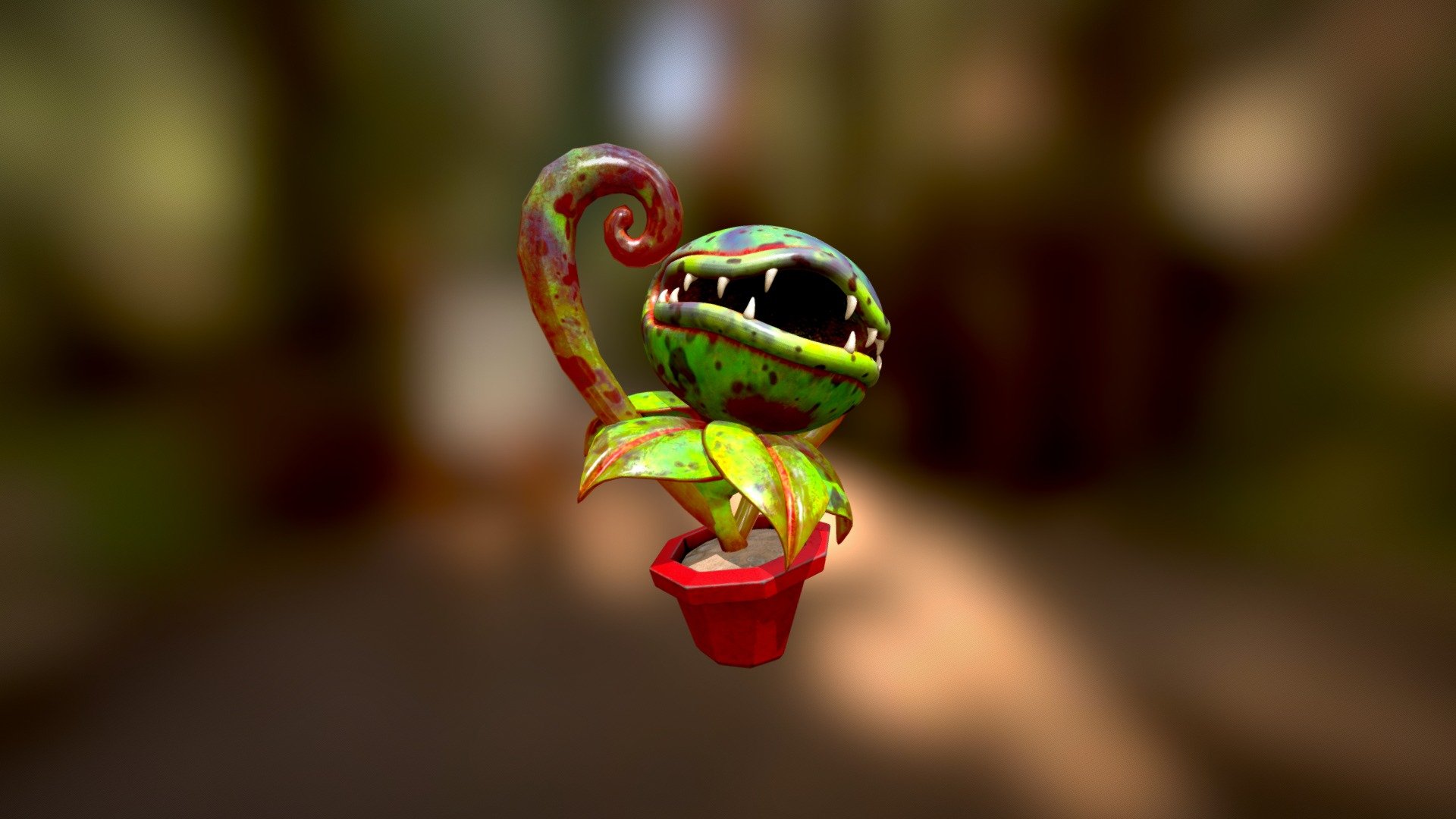 Plant Monster with vase - 3D model by miroyang [a9fcd7f] - Sketchfab