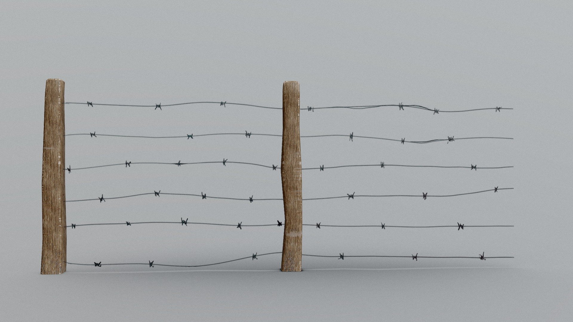 Wire Fence - Download Free 3D model by Pixel-bit [a9fd3ae] - Sketchfab