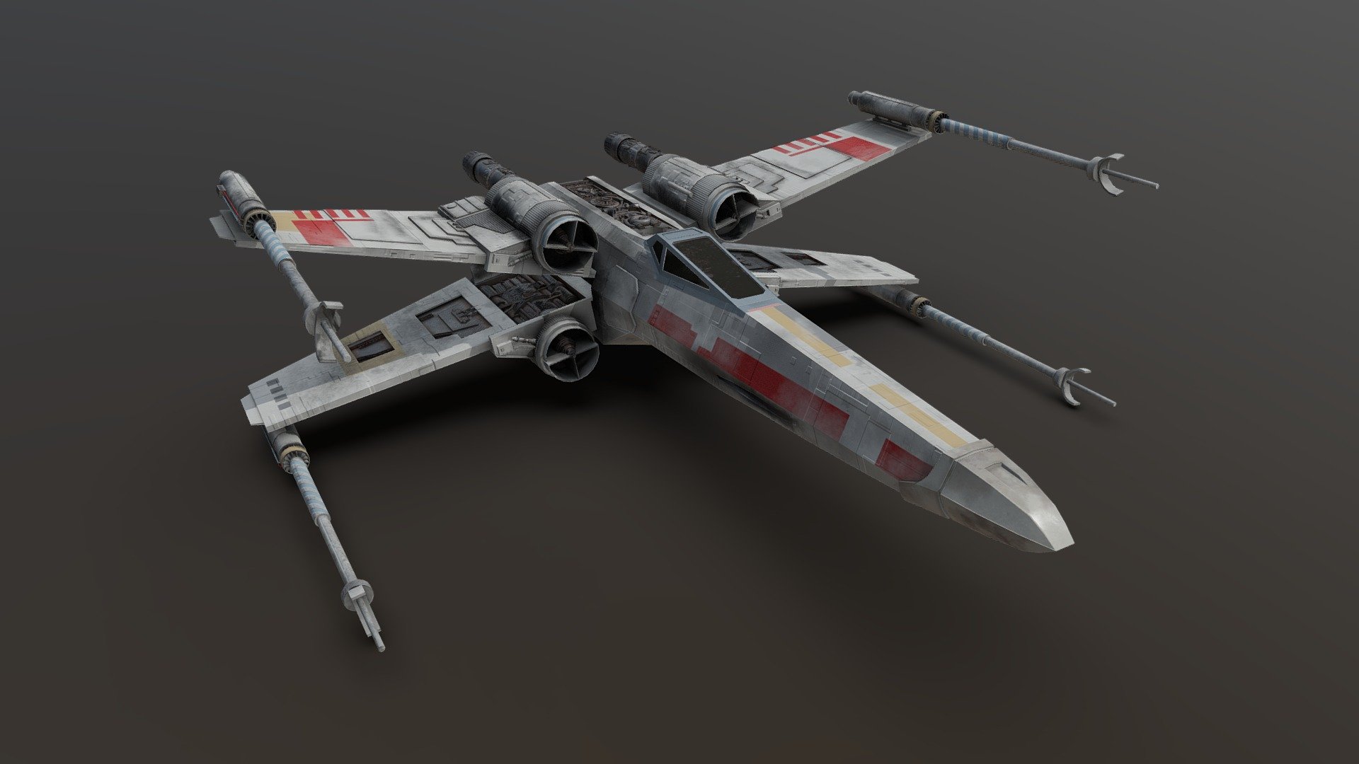 X-wing - Buy Royalty Free 3D model by Vila (@VilaPereira) [a9fe9d7 ...