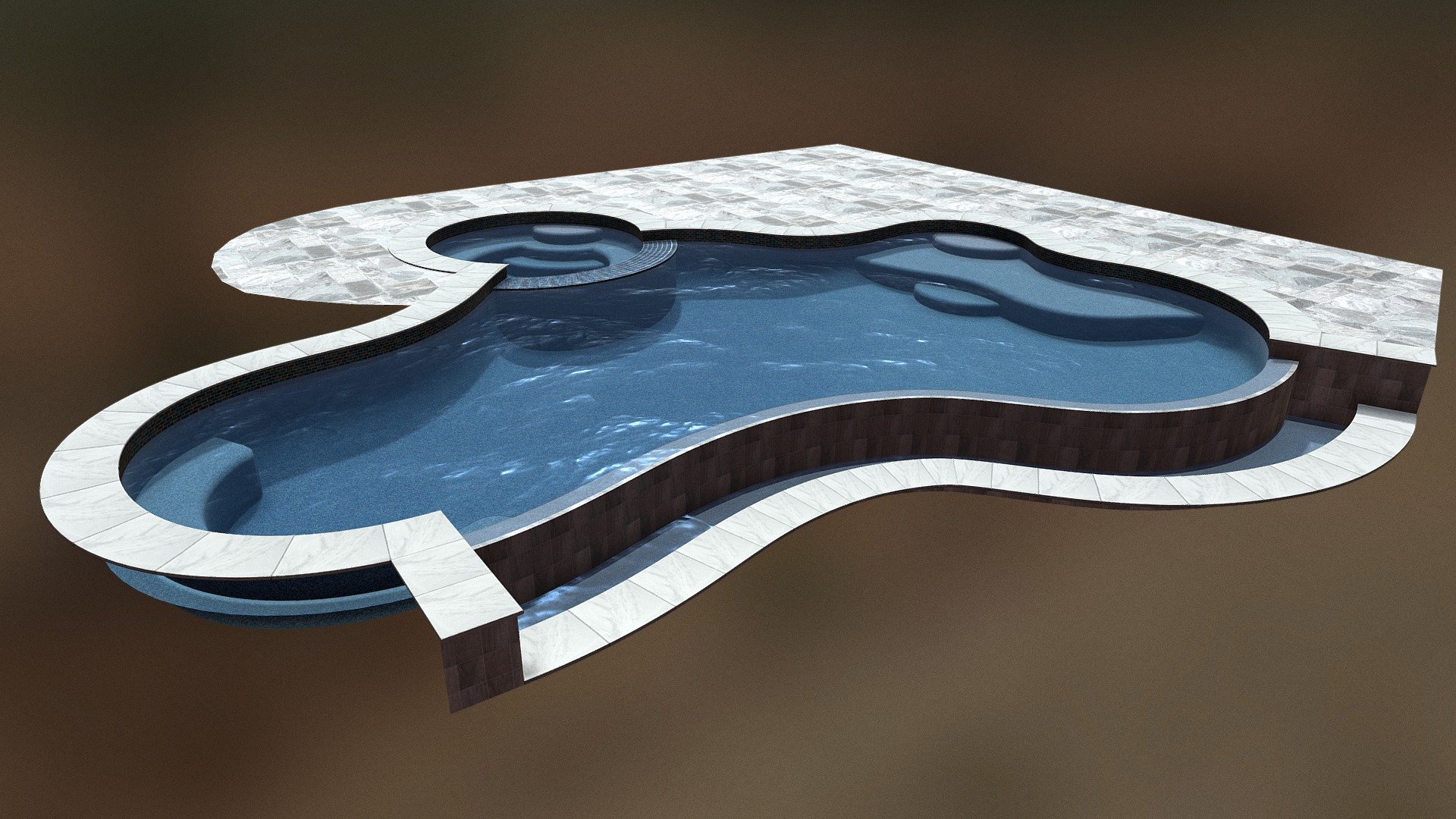 Dream Pool: Infinity - 3D model by POOLCORP [a9fef6a] - Sketchfab