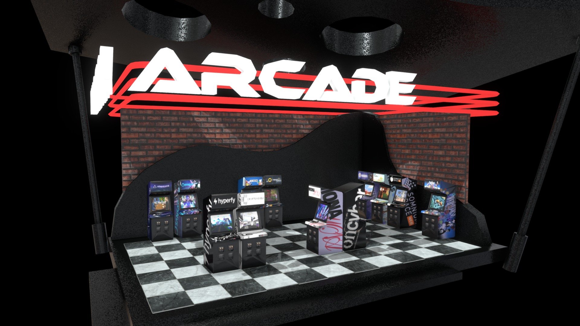 Anarchy Arcade booth - Download Free 3D model by m3org [a9ffd46 ...