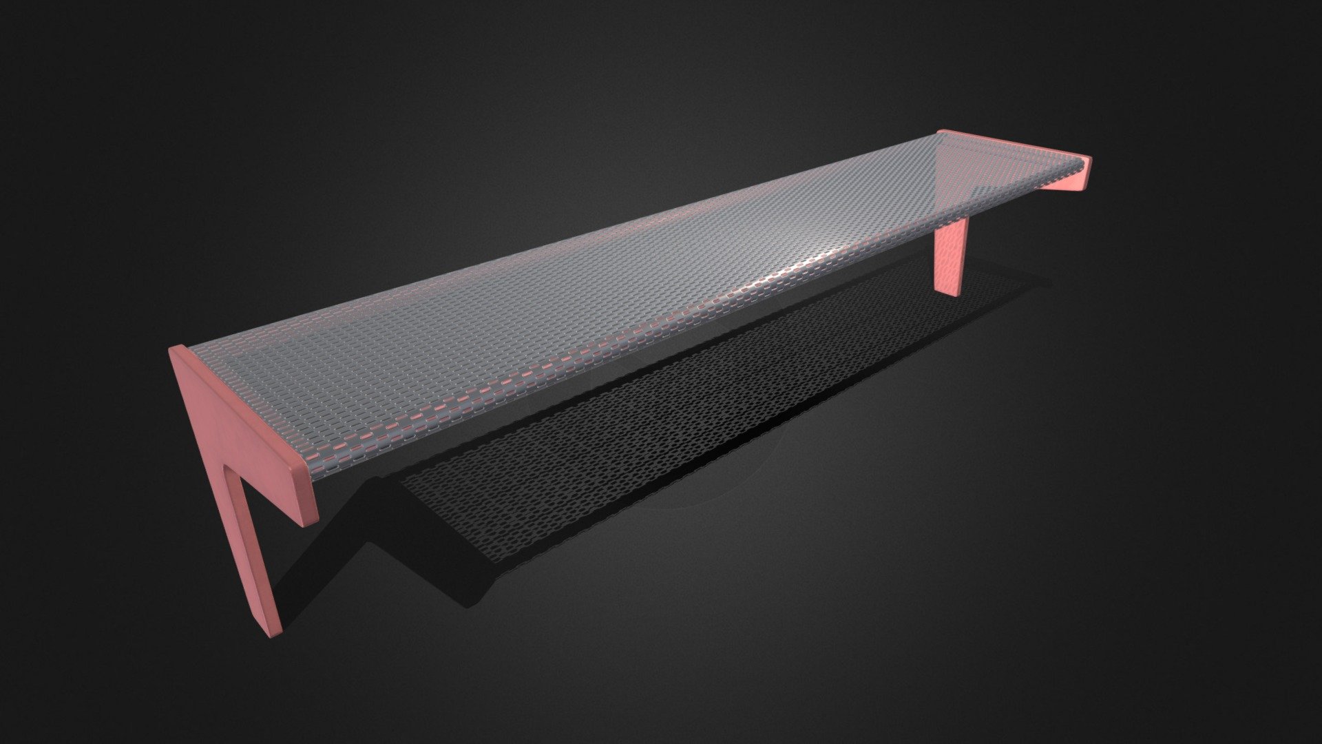 Bench_Wire/Red - Download Free 3D model by Yuki (@Yuki.Hirata) [aa0183f ...