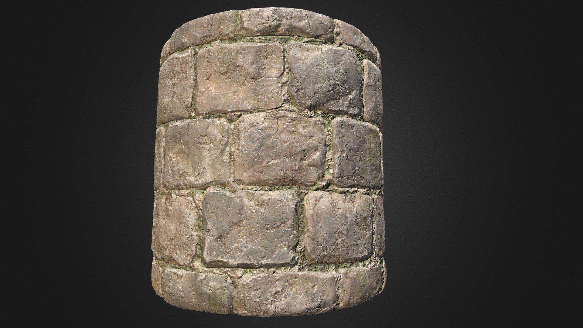 Stone Wall - 3D model by shubham (@shubham01) [aa03107] - Sketchfab