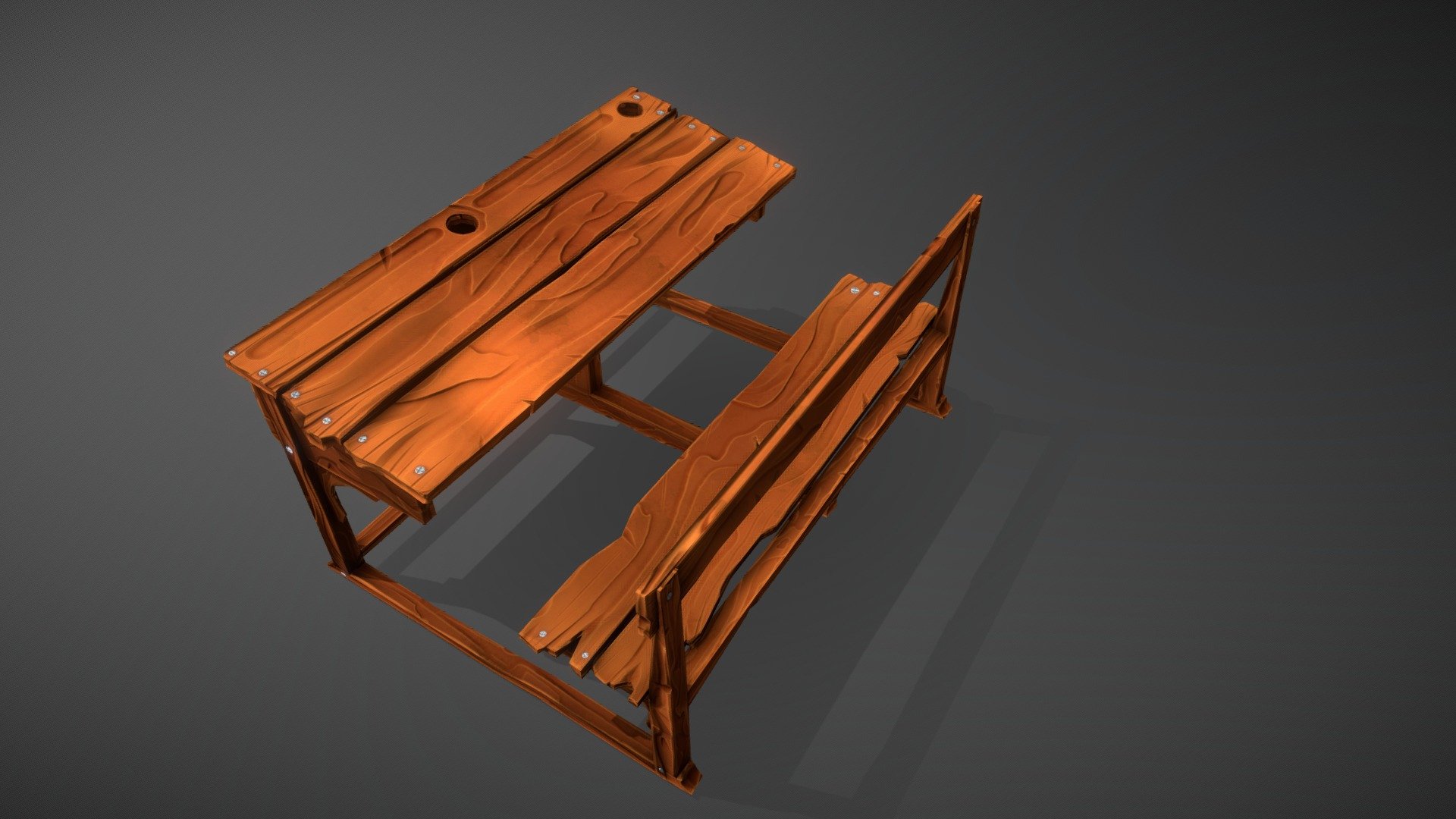 Stylized table - 3D model by Linlana Perrin (@linlana.perrin) [aa046d5 ...