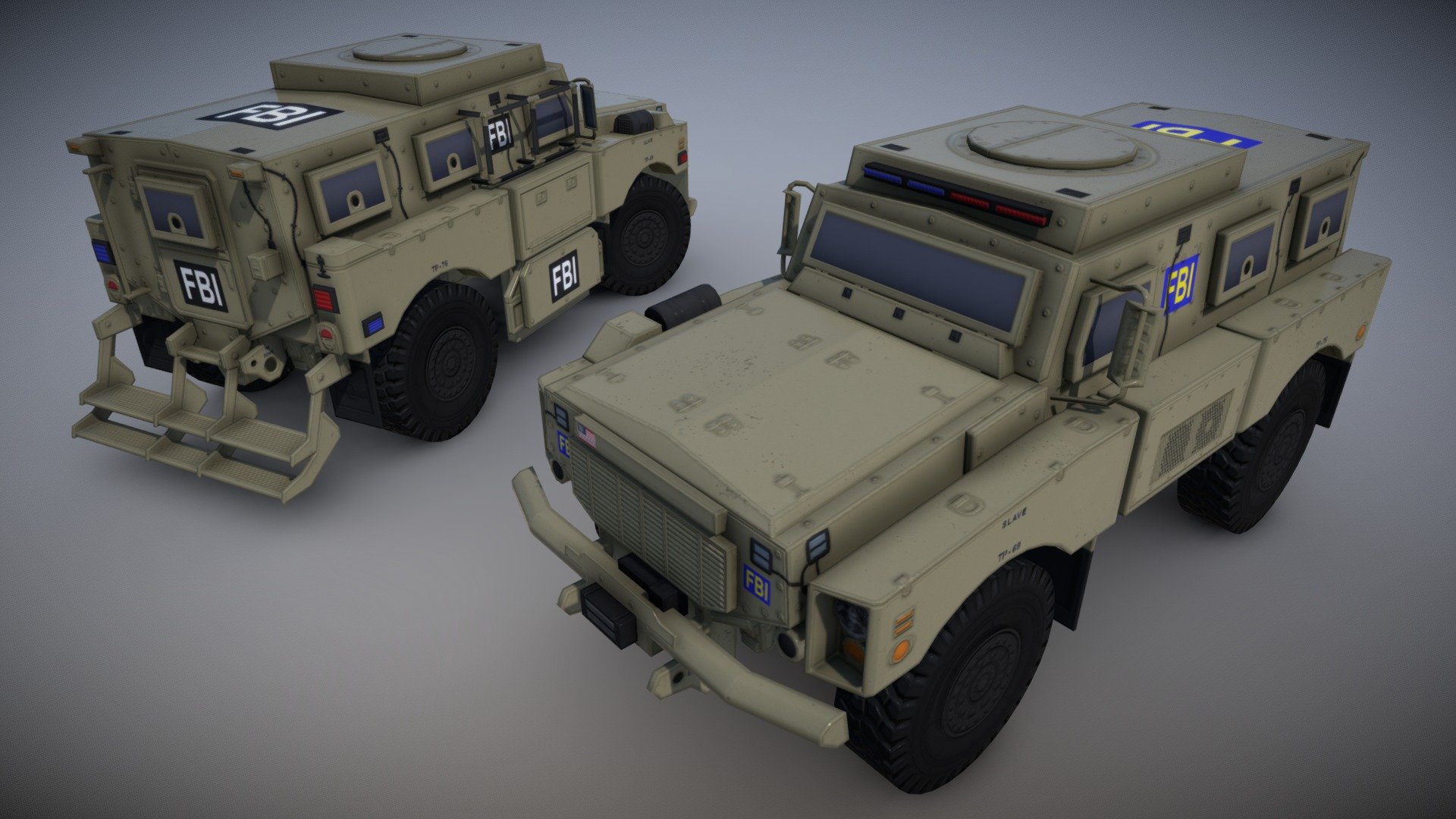 Oshkosh Alpha FBI - 3D model by TSB3DMODELS [aa04b3d] - Sketchfab