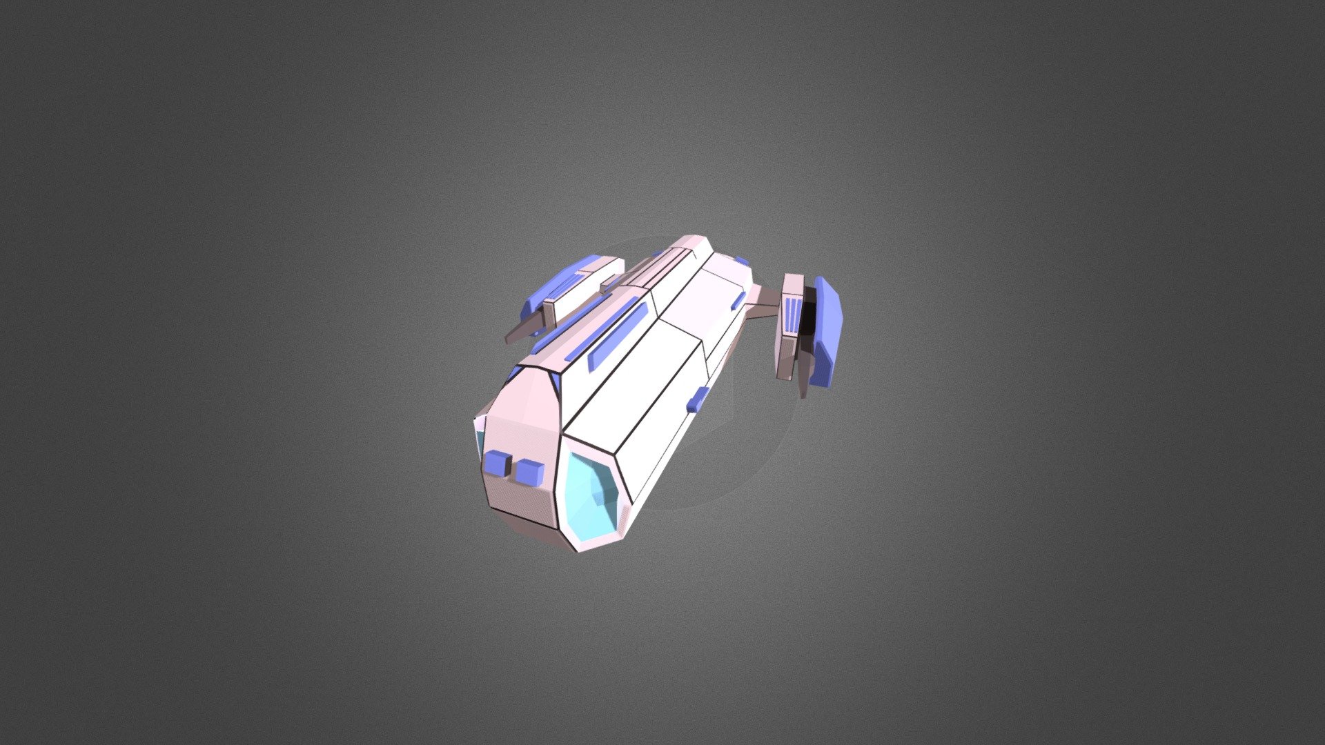 lowpoly spaceship concept - Download Free 3D model by wjs991 [aa04bc3 ...