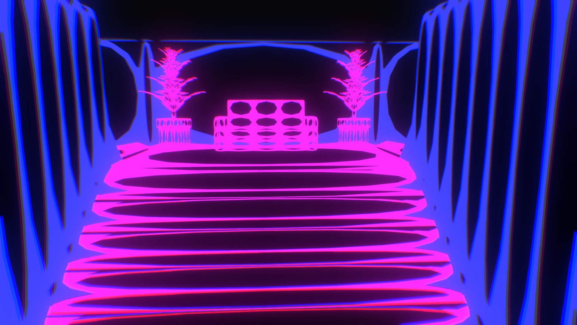 neon stairs - Download Free 3D model by Glitcht (@Glitcht3000) [aa05439 ...