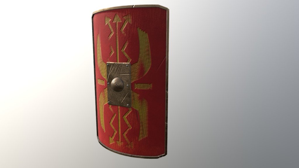 Roman Shield - 3D model by Daniel Thornborrow (@DThornborrow) [aa058d1 ...