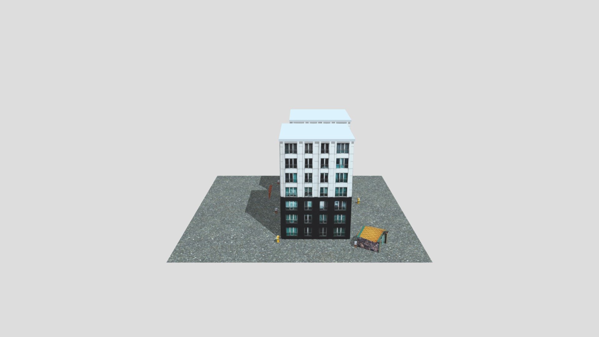basic block of Flats - 3D model by Stephen (@Murgys) [aa09c0a] - Sketchfab