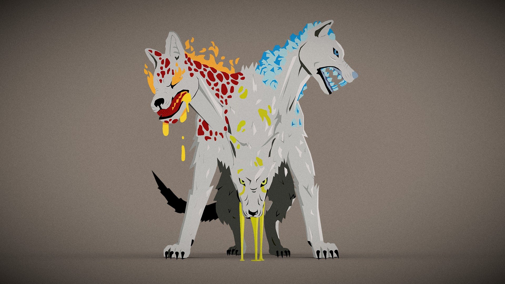 Cerberus Elemental - 3D model by jdan3D (@jdanm) [aa0c016] - Sketchfab